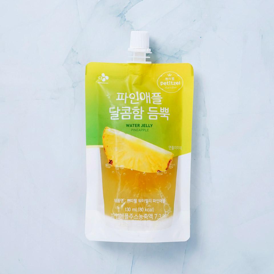 CJ 쁘띠첼 파인애플 달콤함 듬뿍 워터 젤리 130ml | 배민스토어