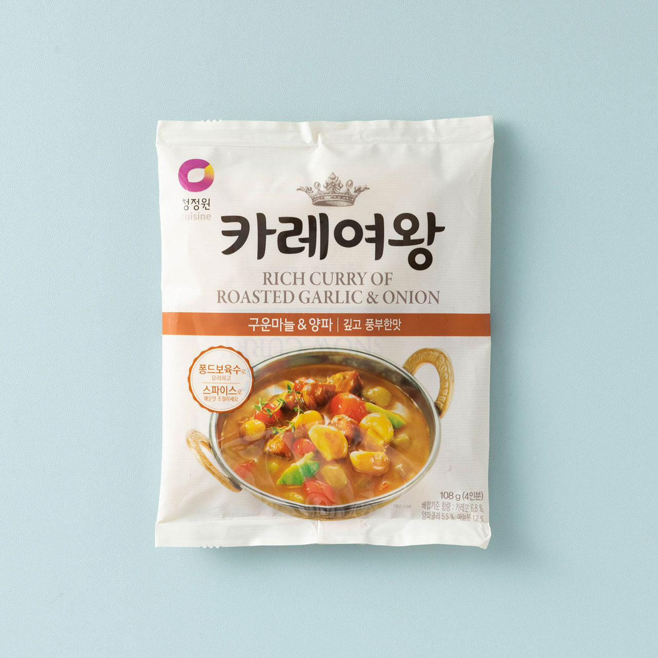 청정원)카레여왕마늘양파108g | 배민스토어
