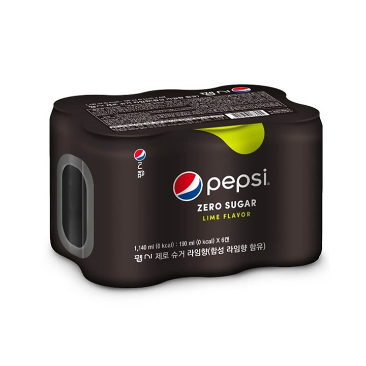 (B) 펩시제로슈거 190ml*6 | 배민 장보기∙쇼핑