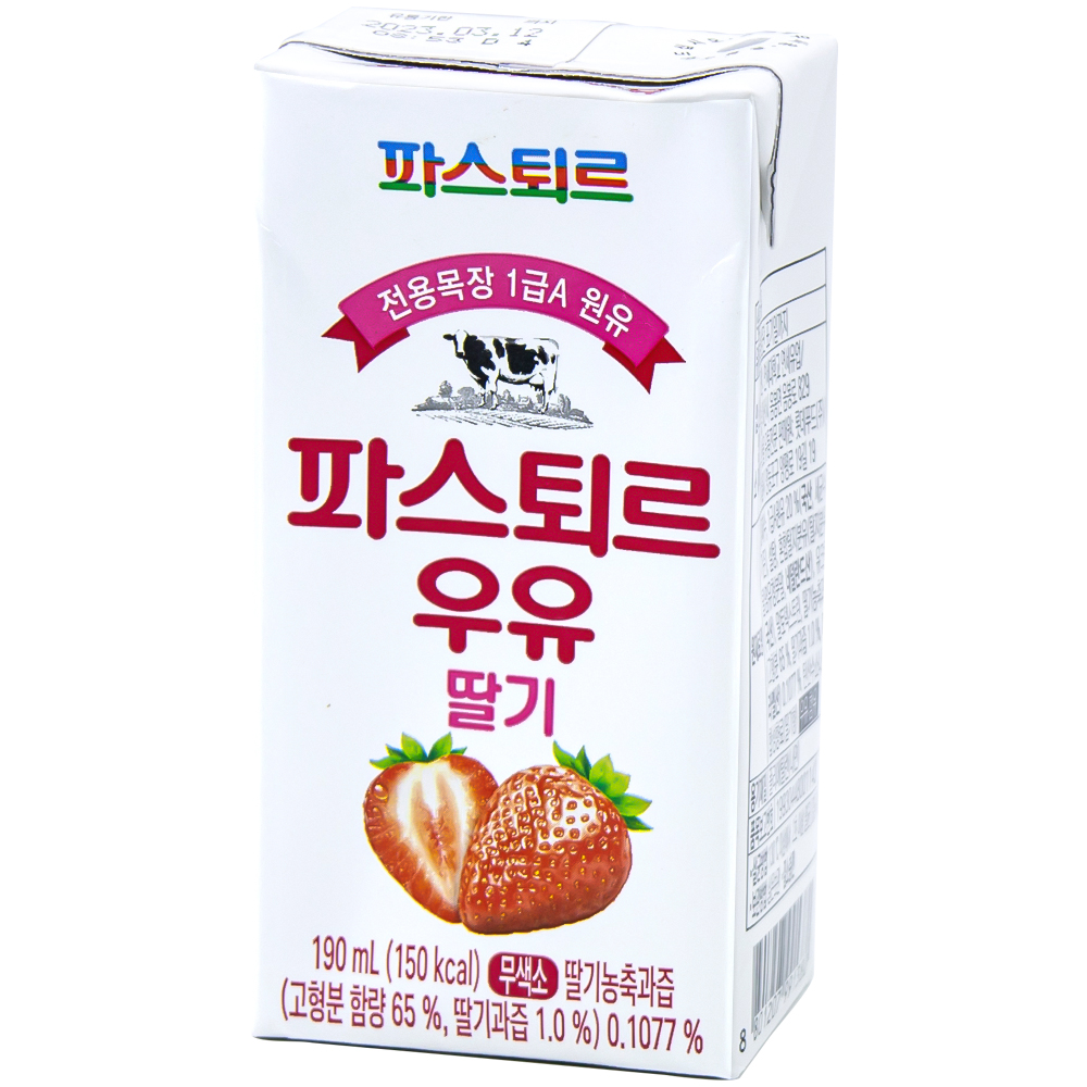 파 멸균딸기우유190ml 배민 장보기∙쇼핑