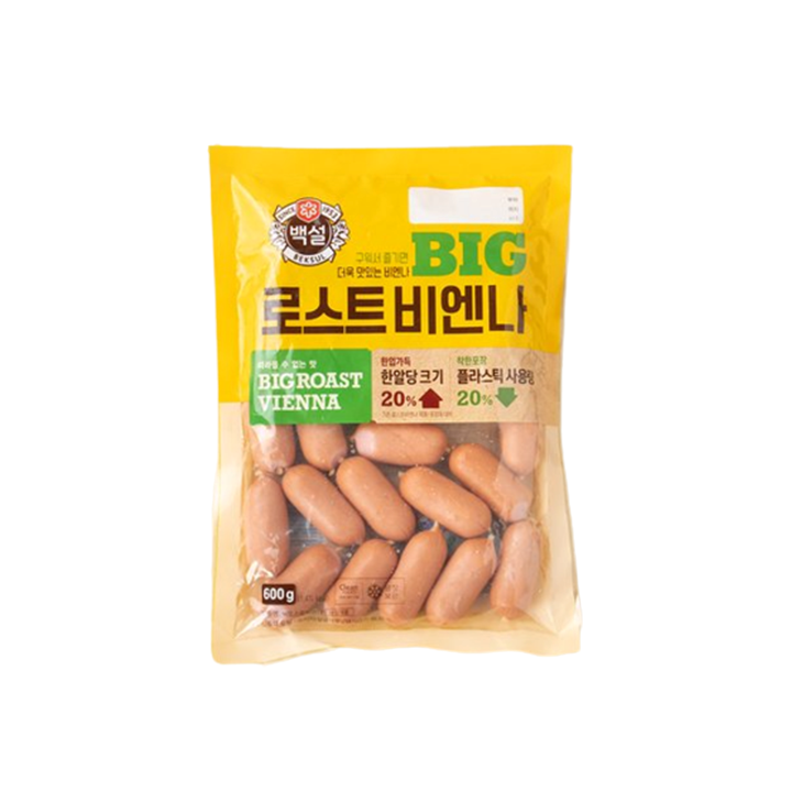 CJ BIG 로스트비엔나 600g | 배민 장보기∙쇼핑