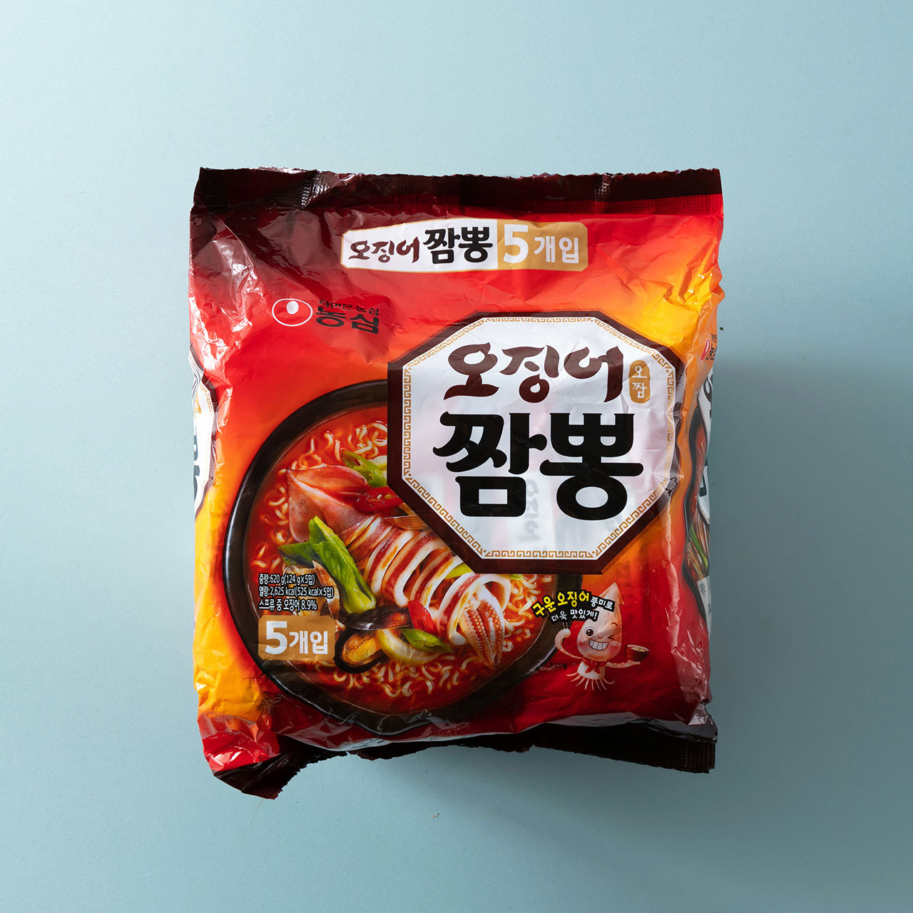 농심 오징어짬뽕 멀티팩 5입 배민스토어