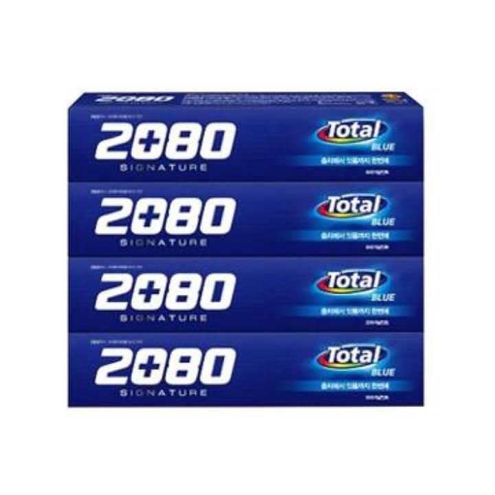 2080시그니처치약(토탈블루) 150Gx4입 | 배민스토어