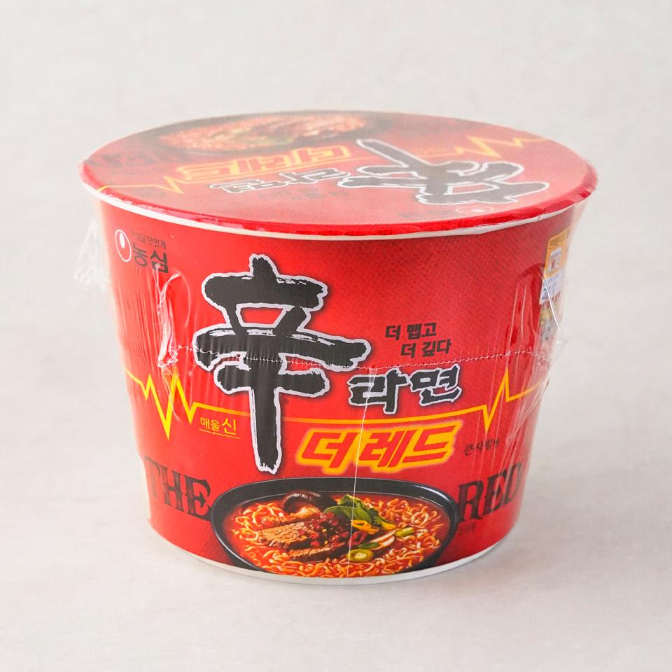 농심 신라면 더레드 큰사발면 117g | 배민스토어