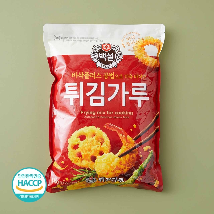 백설 튀김가루 1kg 배민스토어