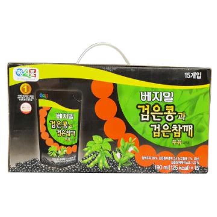 검은콩과검은참깨베지밀(B) 190ML*15입 | 배민 장보기∙쇼핑