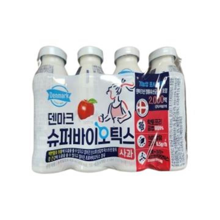 덴마크슈퍼바이오틱스(사과) 150MLx4입/(주)동원F&B | 배민 장보기∙쇼핑