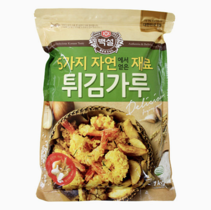 CJ 5가지자연에서얻은재료 튀김가루 1kg | 배민스토어