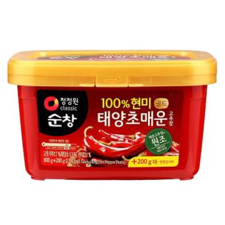 순창현미골드태양초매운고추장 800G+200G/청정원 | 배민 장보기∙쇼핑